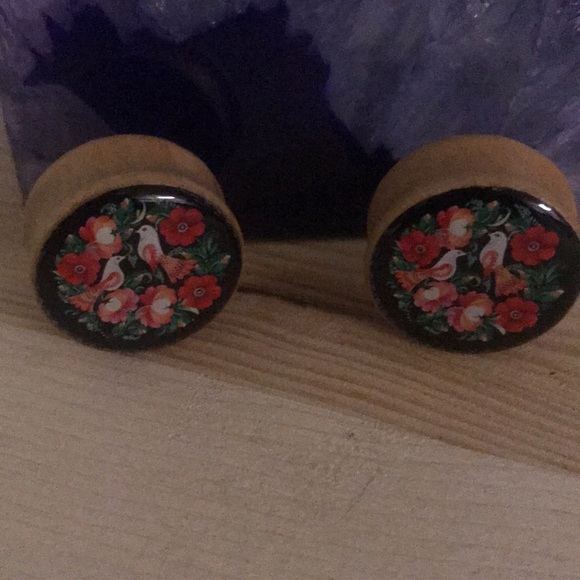 Jewelry | 1316 Wood Love Bird Plugs | Poshmark